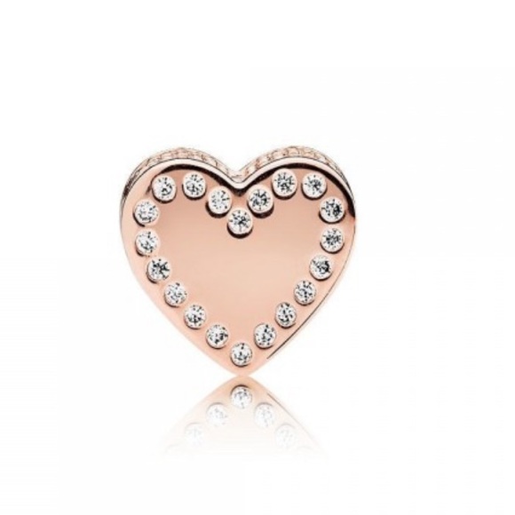 Pandora | Jewelry | Pandora Essence Dedication Rose Gold Heart | Poshmark